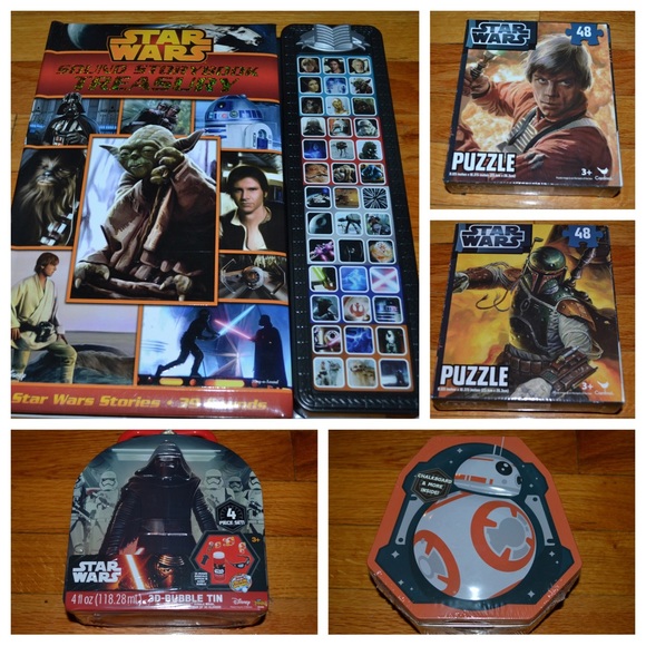 Star Wars | Toys | Star Wars Activity Lot Large Sound Storybook Puzzles ...